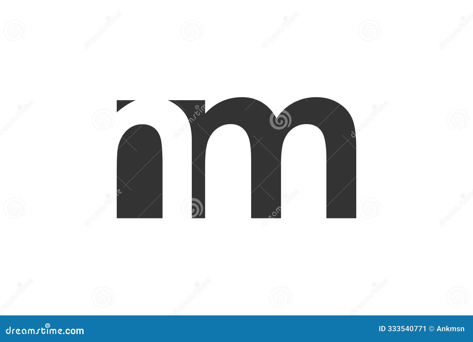 NM Creative Geometric Initial Based Modern and Minimal Logo. Letter N M ...