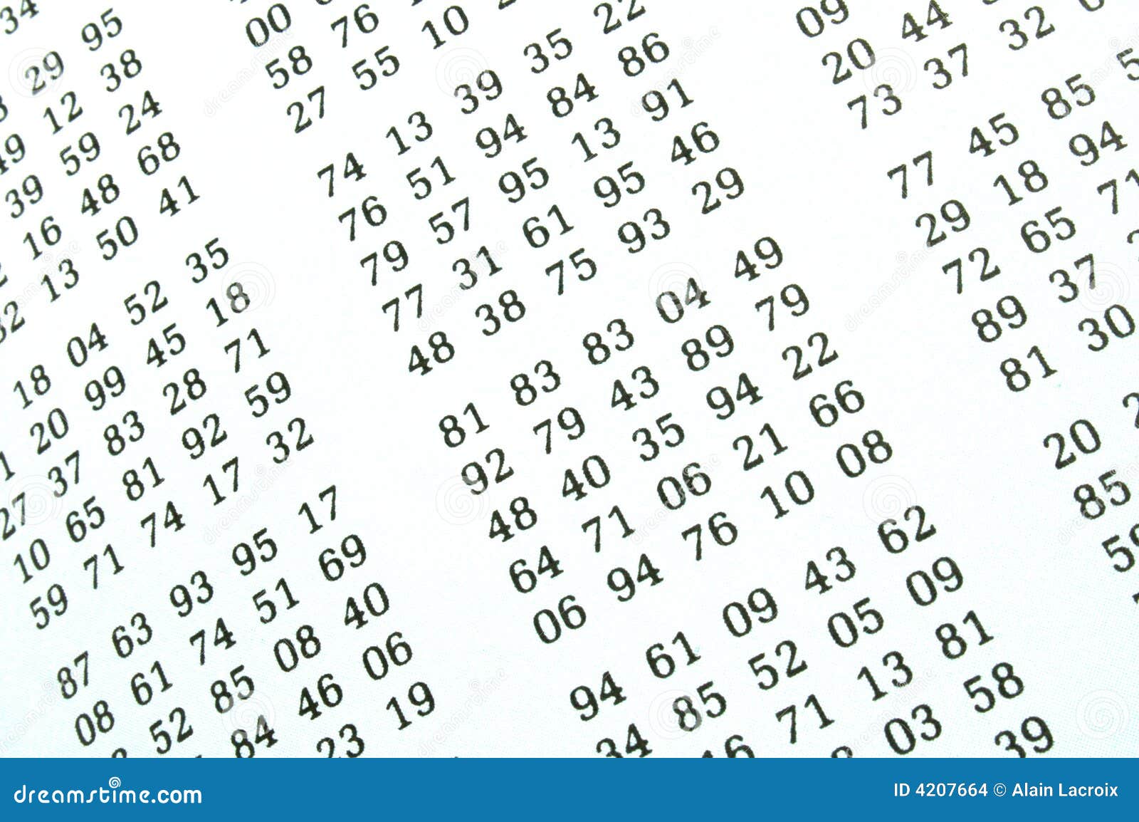 Números Al Azar Imagenes de archivo - Imagen: 4207664