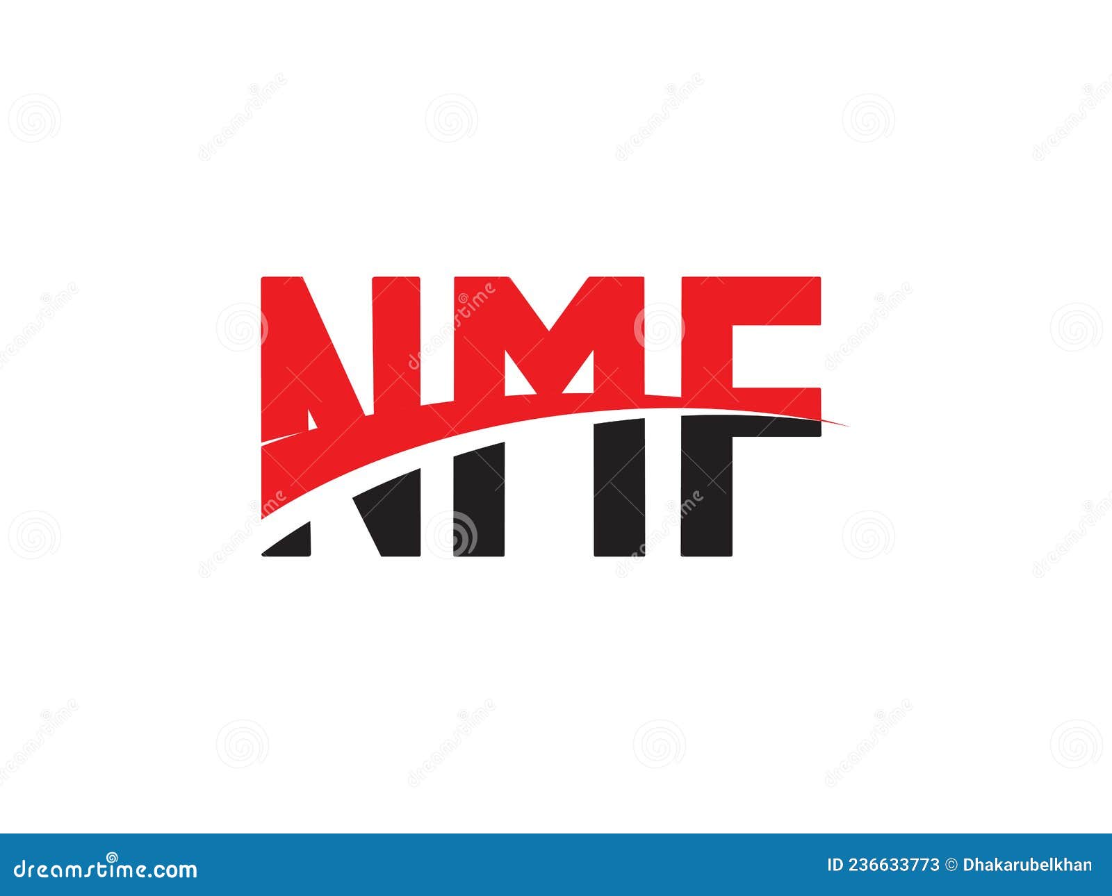 NMF Letter Initial Logo Design Vector Illustration Stock Vector ...