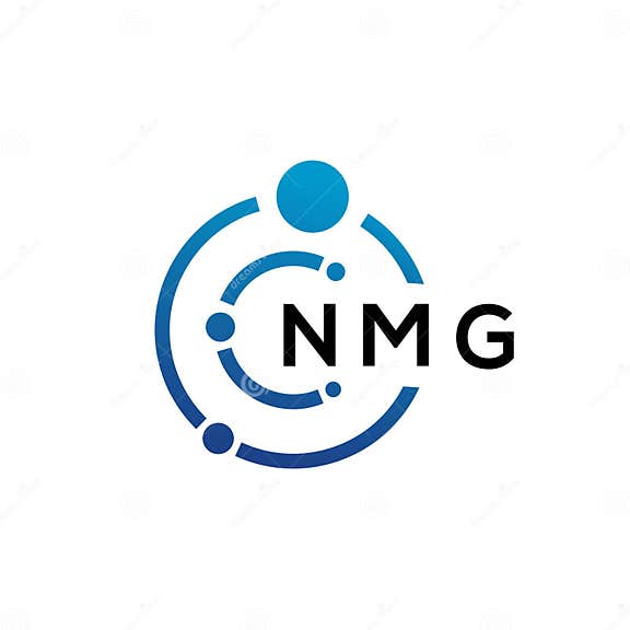 NMG Letter Technology Logo Design on White Background. NMG Creative ...