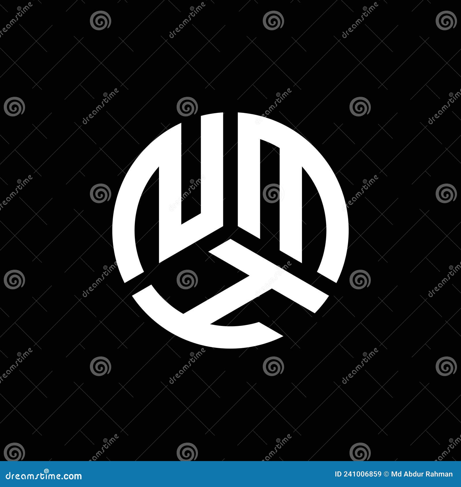 NMH Letter Logo Design on Black Background. NMH Creative Initials ...