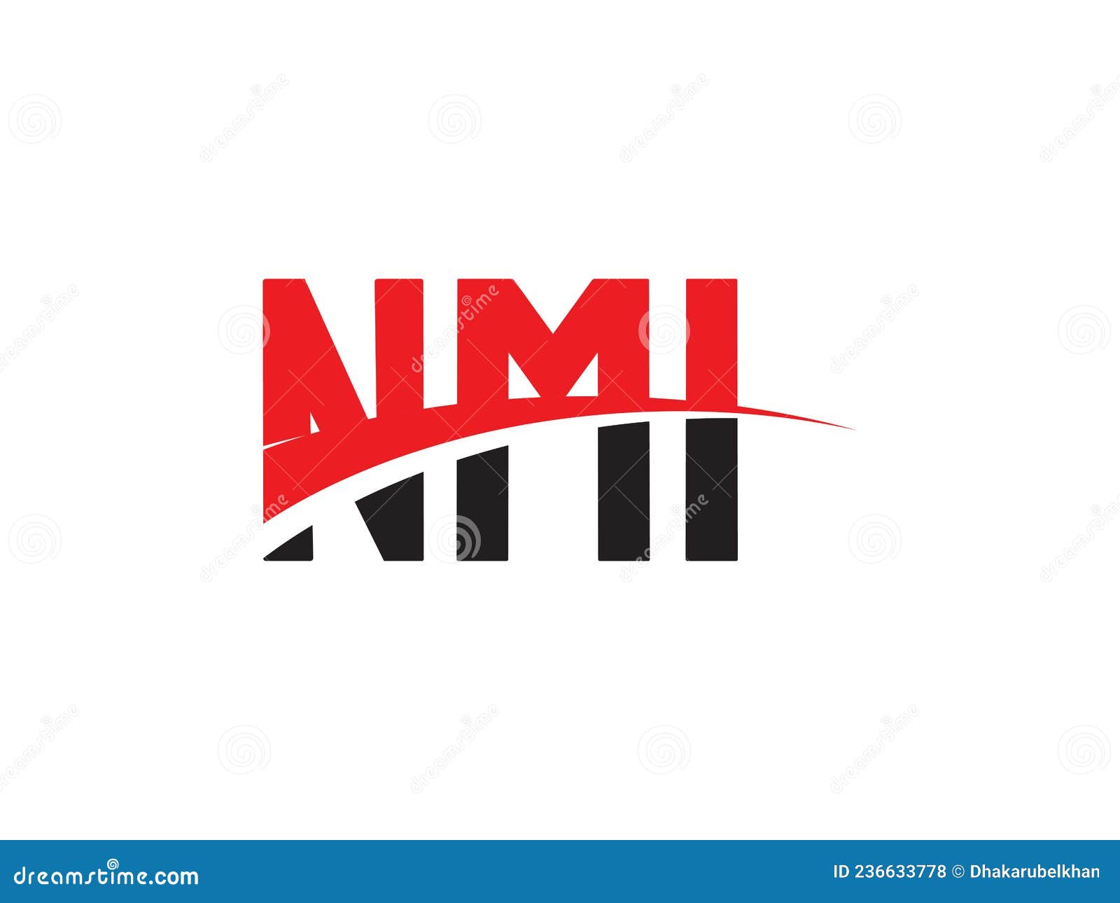 NMI Letter Initial Logo Design Vector Illustration Stock Vector ...
