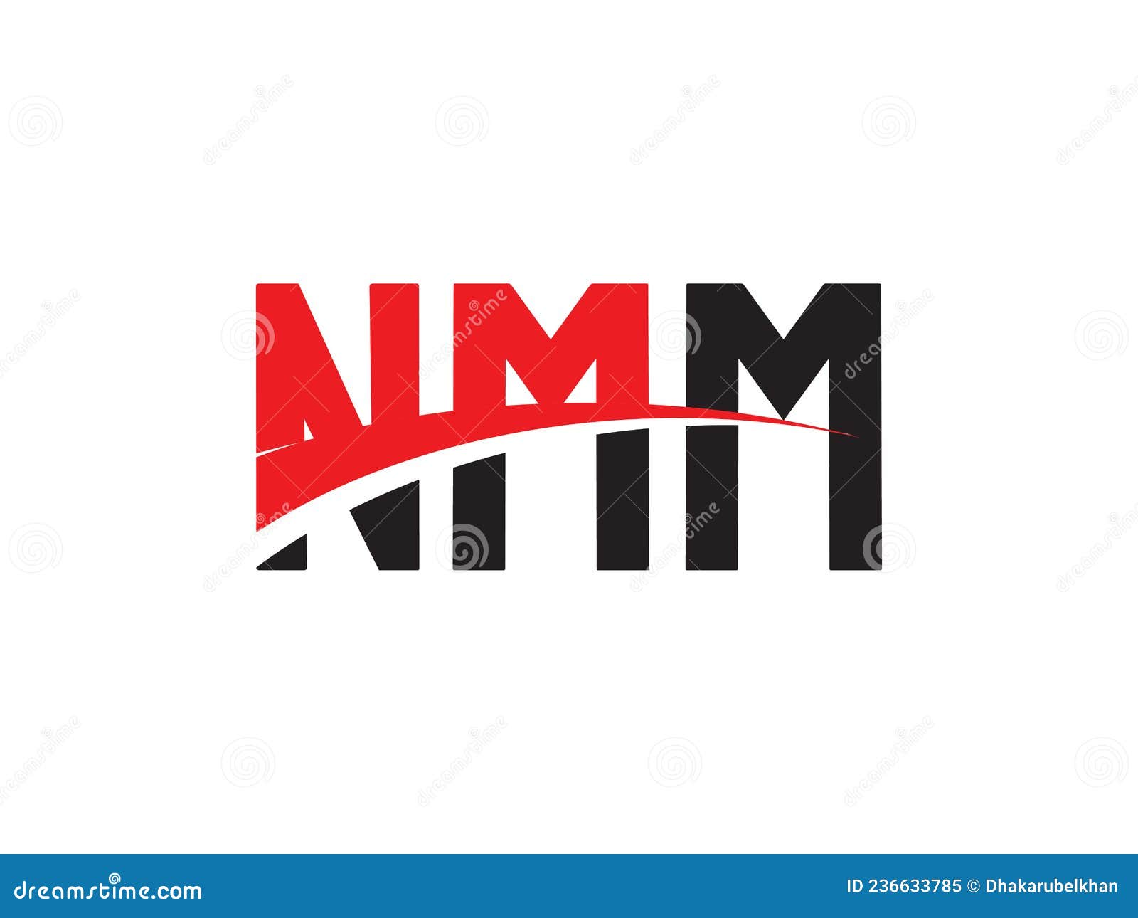 NMNM Letter Initial Logo Design Vector Illustration Stock Vector ...