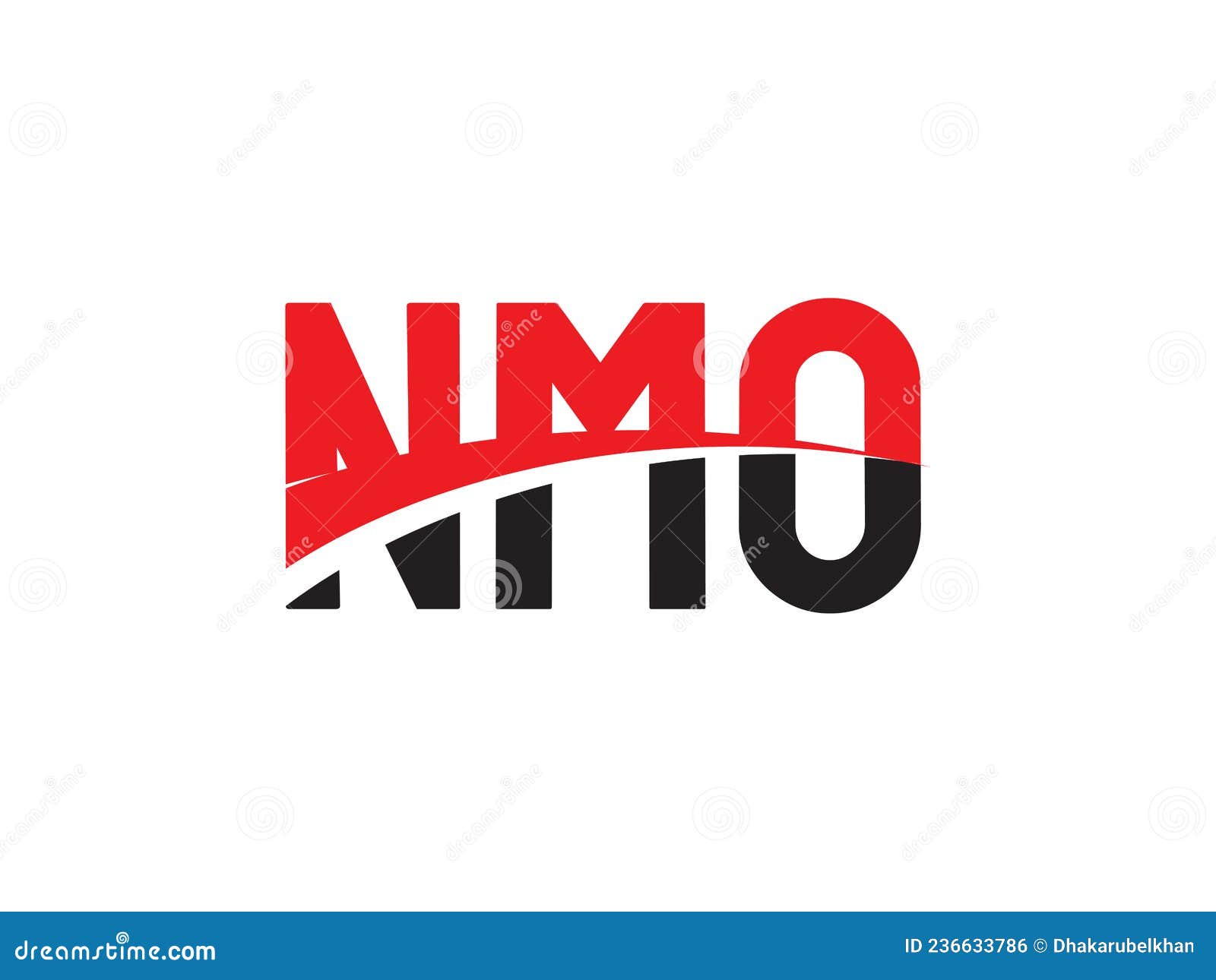 NMO Letter Initial Logo Design Vector Illustration Stock Vector ...