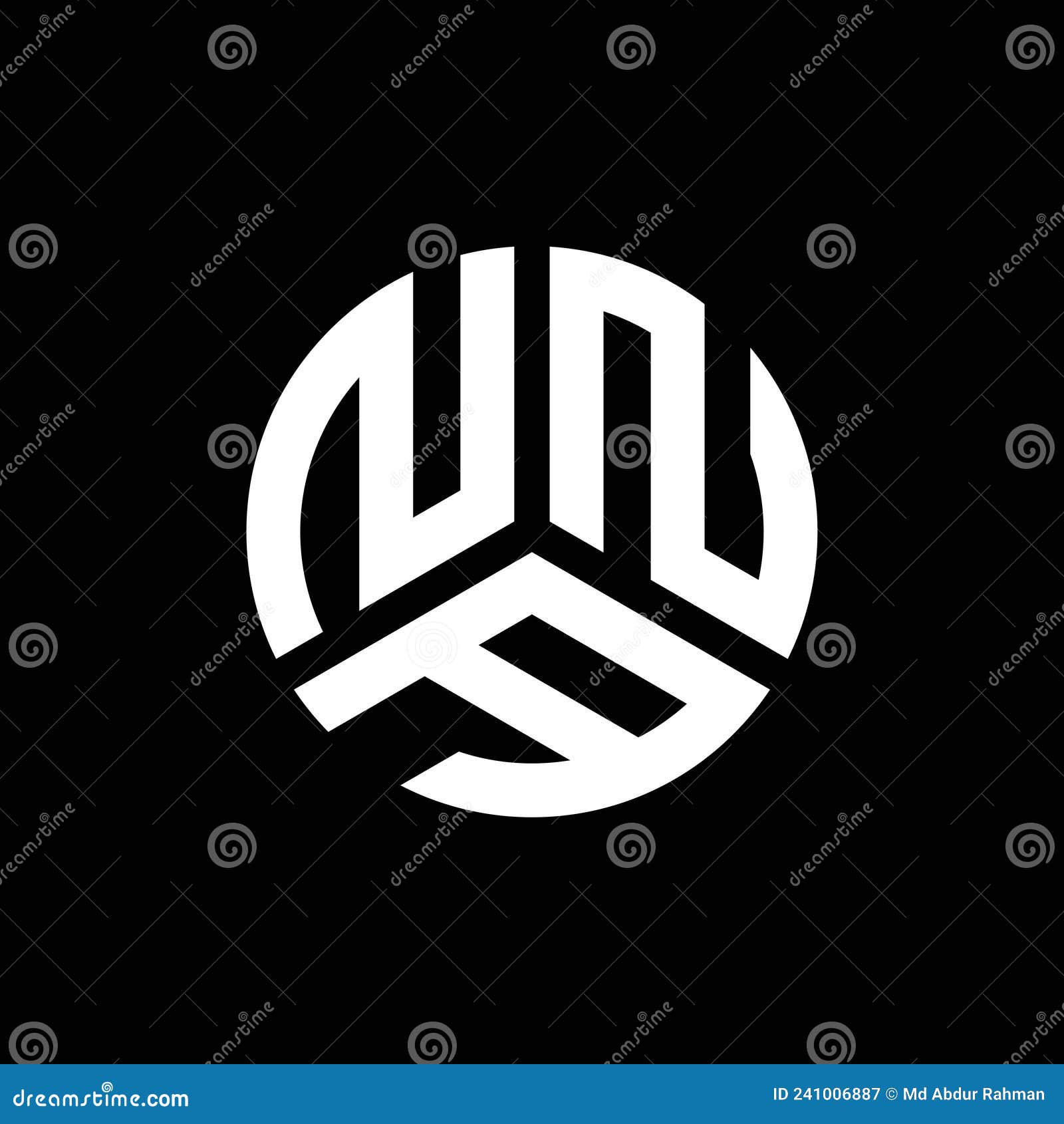 NNA Letter Logo Design on Black Background. NNA Creative Initials ...