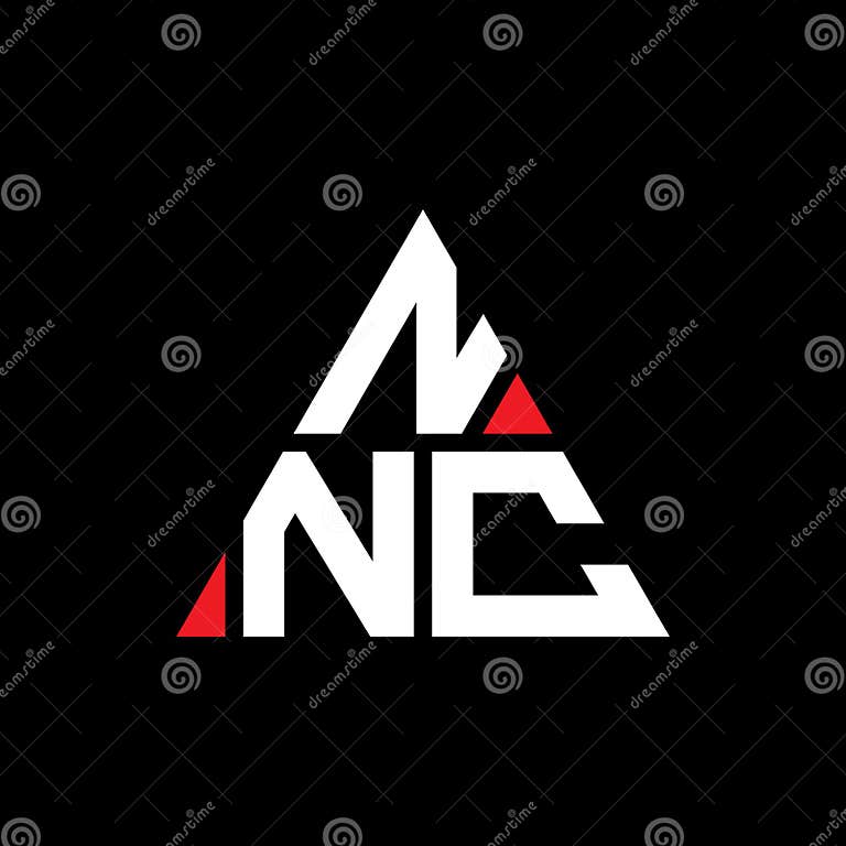 NNC Triangle Letter Logo Design with Triangle Shape. NNC Triangle Logo ...