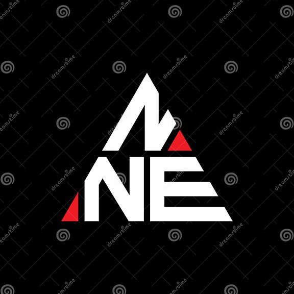 NNE Triangle Letter Logo Design with Triangle Shape. NNE Triangle Logo ...