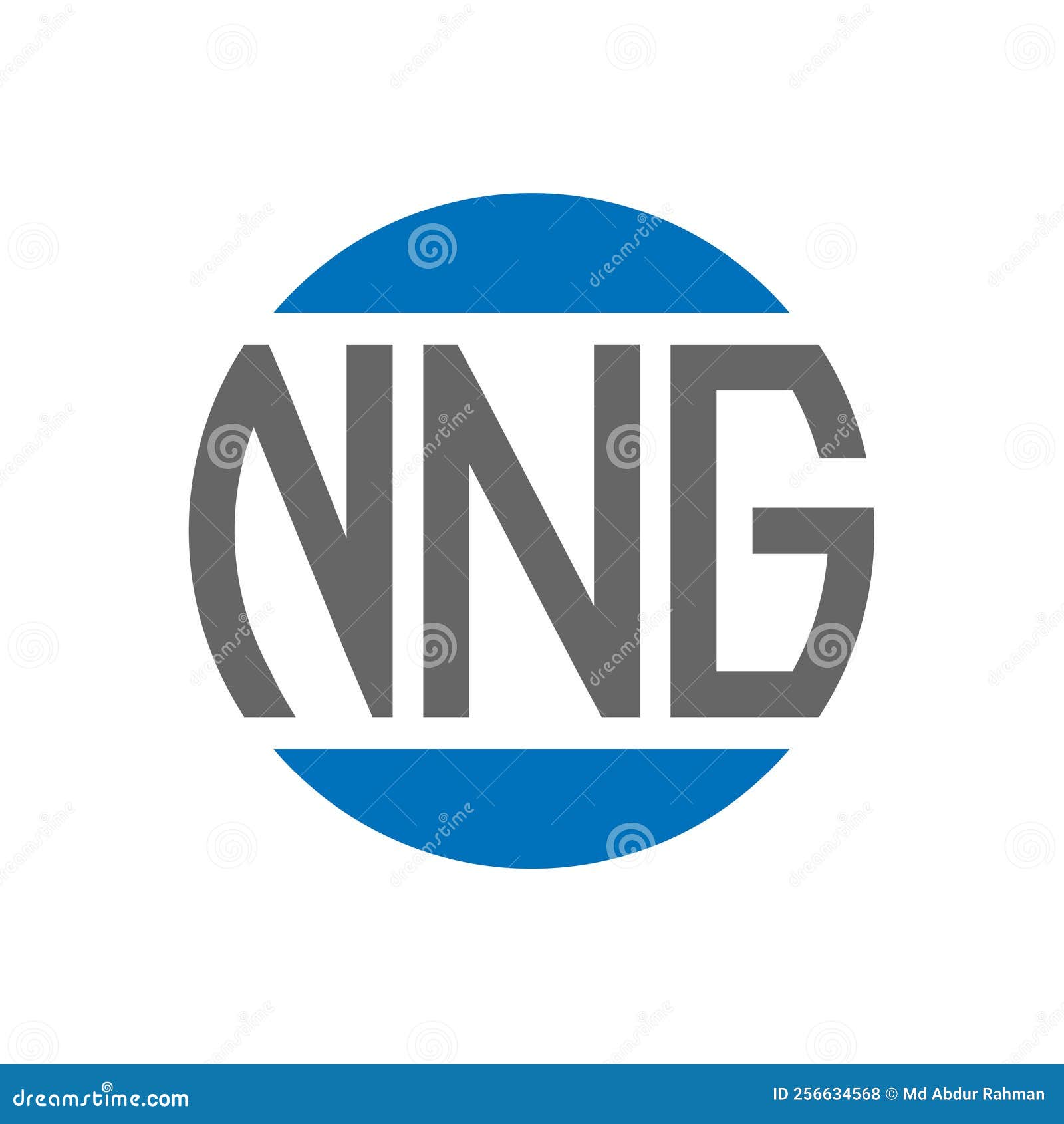 NNG Letter Logo Design on White Background. NNG Creative Initials ...