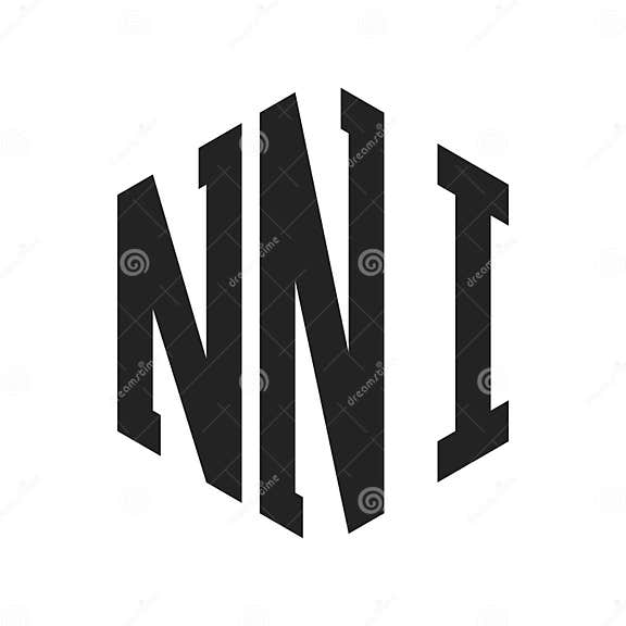 NNI Logo Design. Initial Letter NNI Monogram Logo Using Hexagon Shape ...