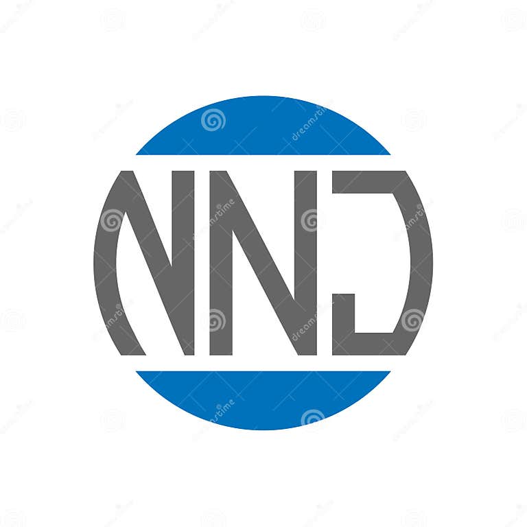 NNJ Letter Logo Design on White Background. NNJ Creative Initials ...