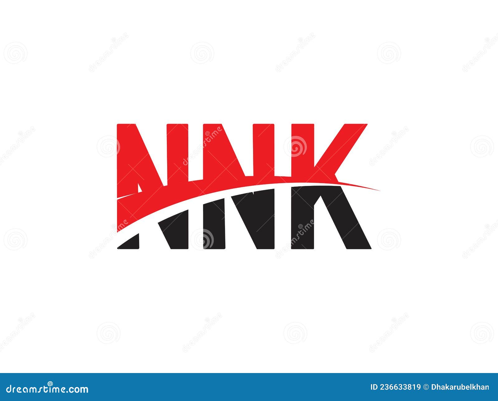 NNK Letter Initial Logo Design Vector Illustration Stock Vector ...