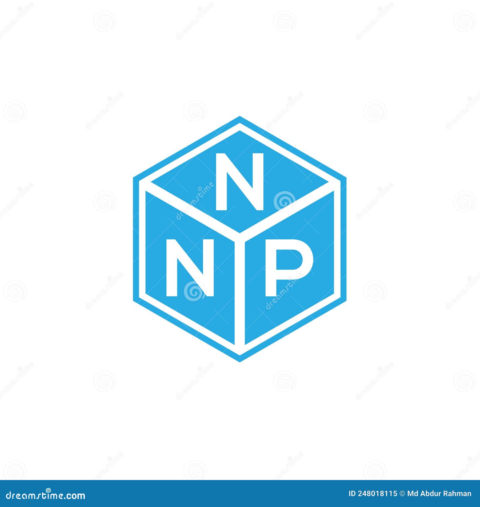NNP Letter Logo Design on Black Background. NNP Creative Initials ...