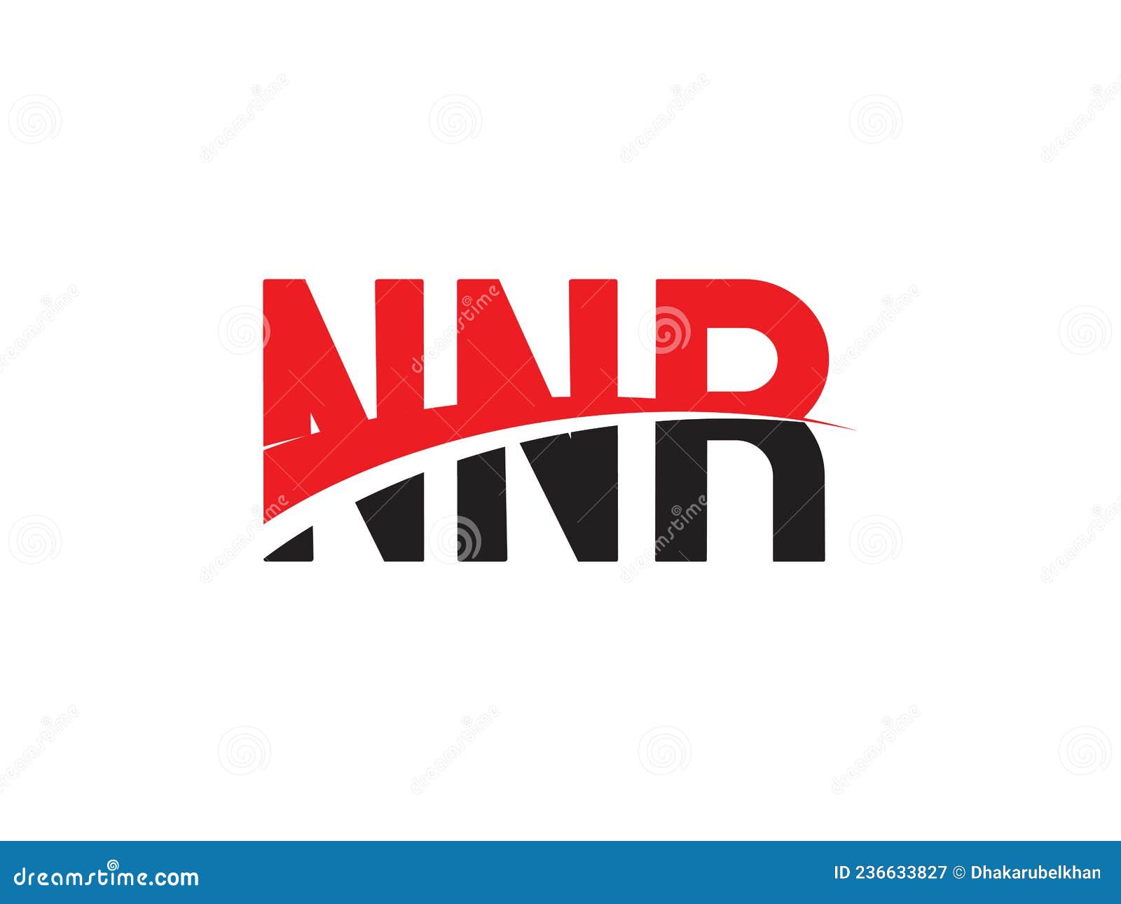 NNR Letter Initial Logo Design Vector Illustration Stock Vector ...