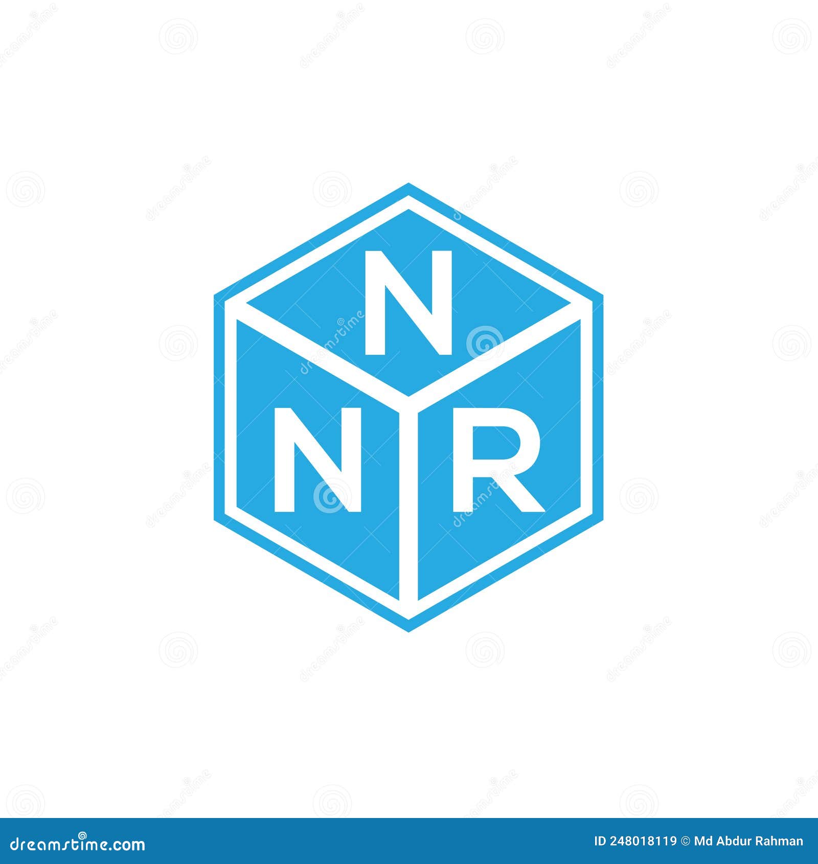NNR Letter Logo Design on Black Background. NNR Creative Initials ...