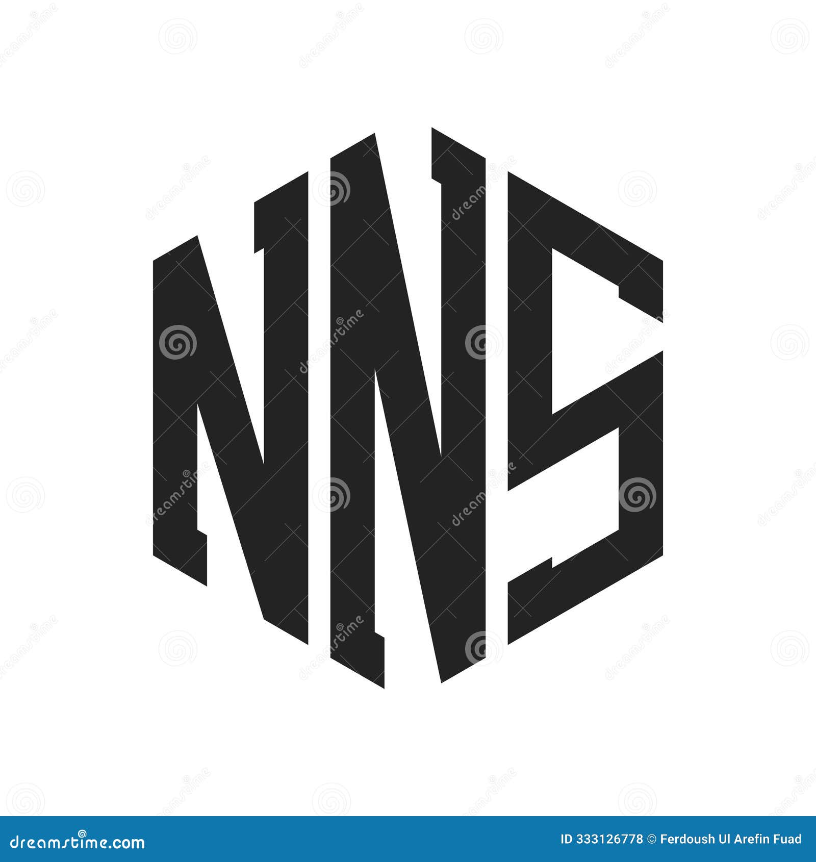 NNS Logo Design. Initial Letter NNS Monogram Logo Using Hexagon Shape ...