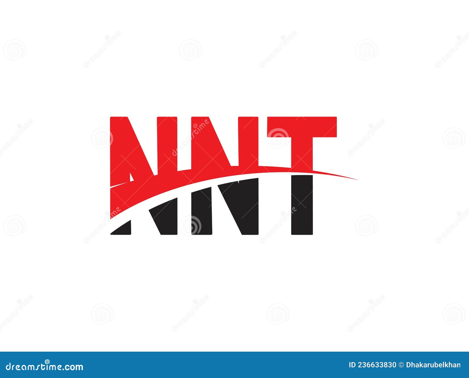 NNT Letter Initial Logo Design Vector Illustration Stock Vector ...
