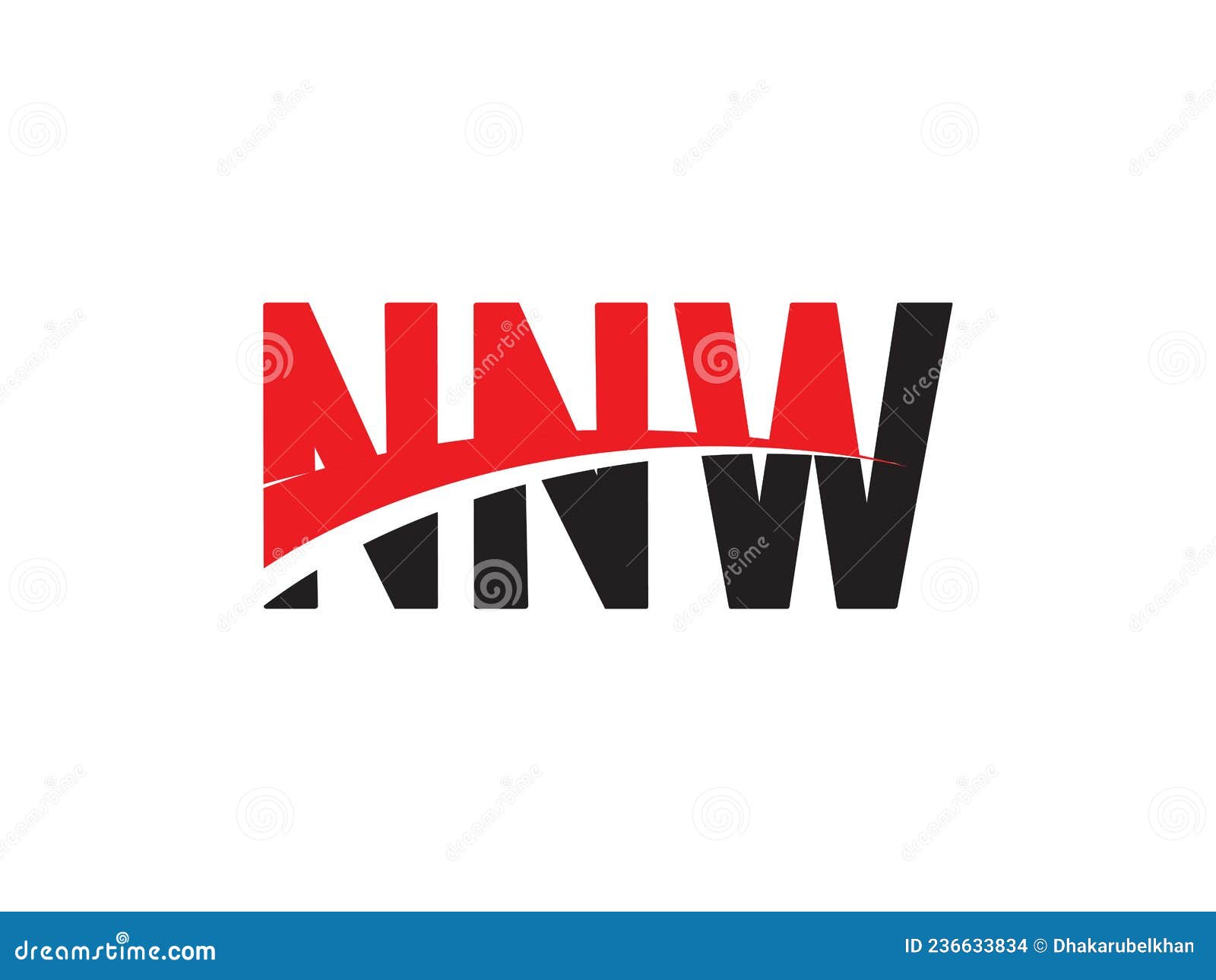 NNW Letter Initial Logo Design Vector Illustration Stock Vector ...