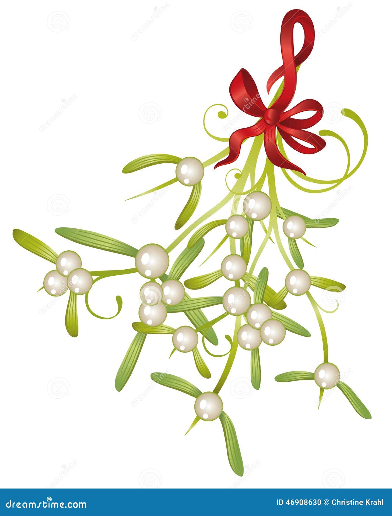 Noël, gui illustration de vecteur. Illustration du décembre - 46908630