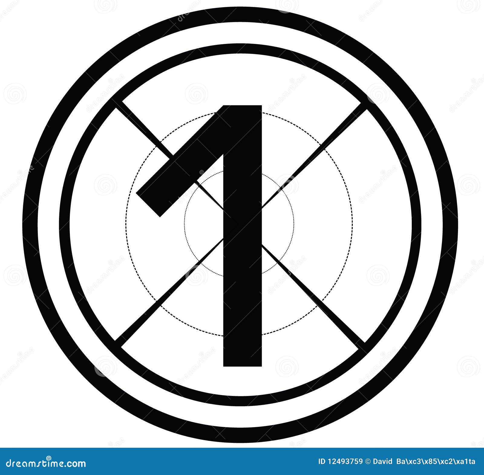 No. 1 stock vector. Illustration of illustrated, winner - 12493759