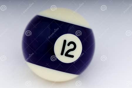 No 12 Pool Ball stock photo. Image of bright, inch, purple - 5386556