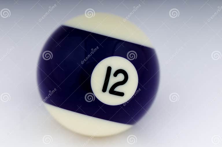 No 12 Pool Ball stock photo. Image of bright, inch, purple - 5386556