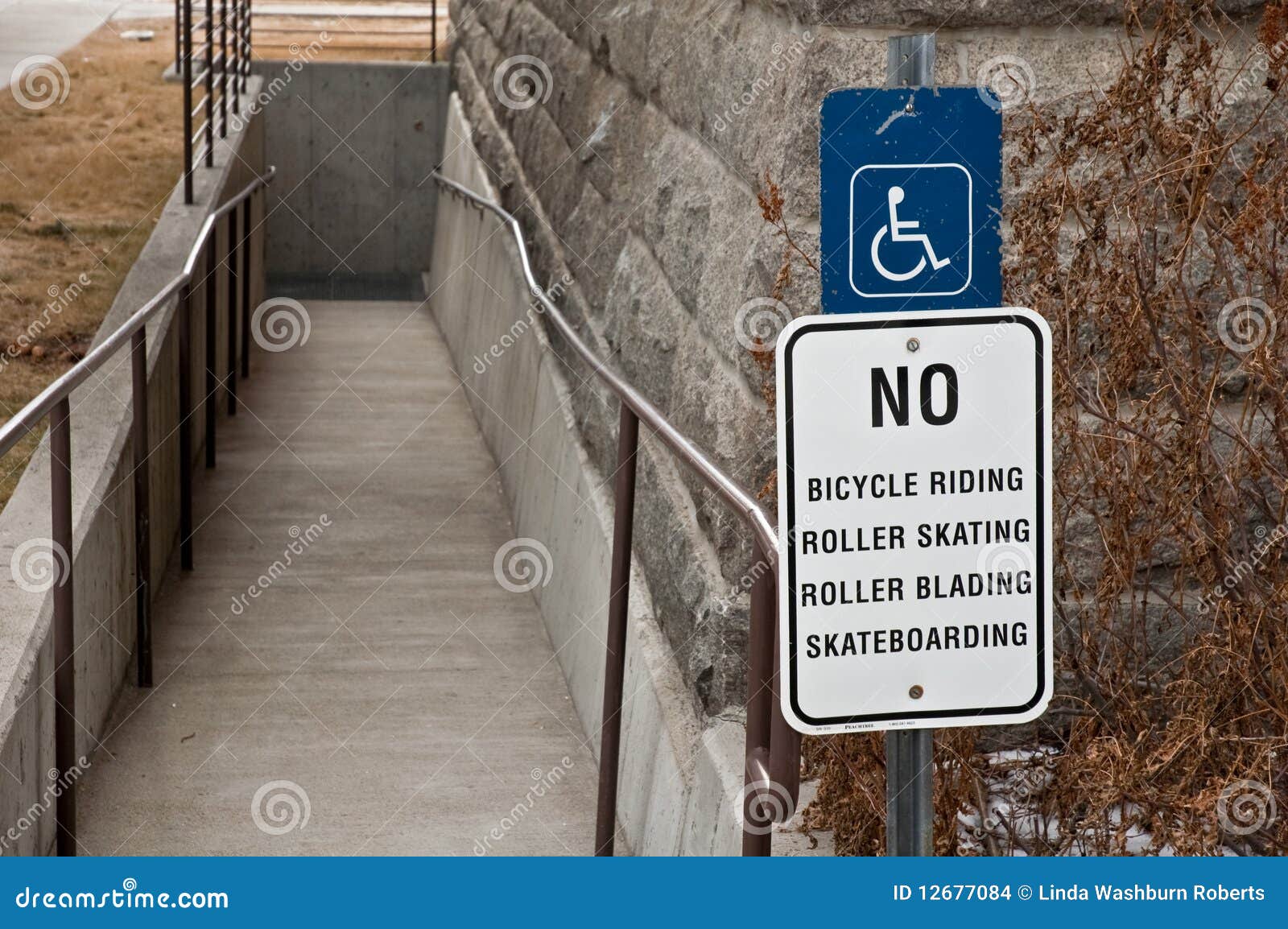 No stock photo. Image of irony, ramp, entrance, access - 12677084