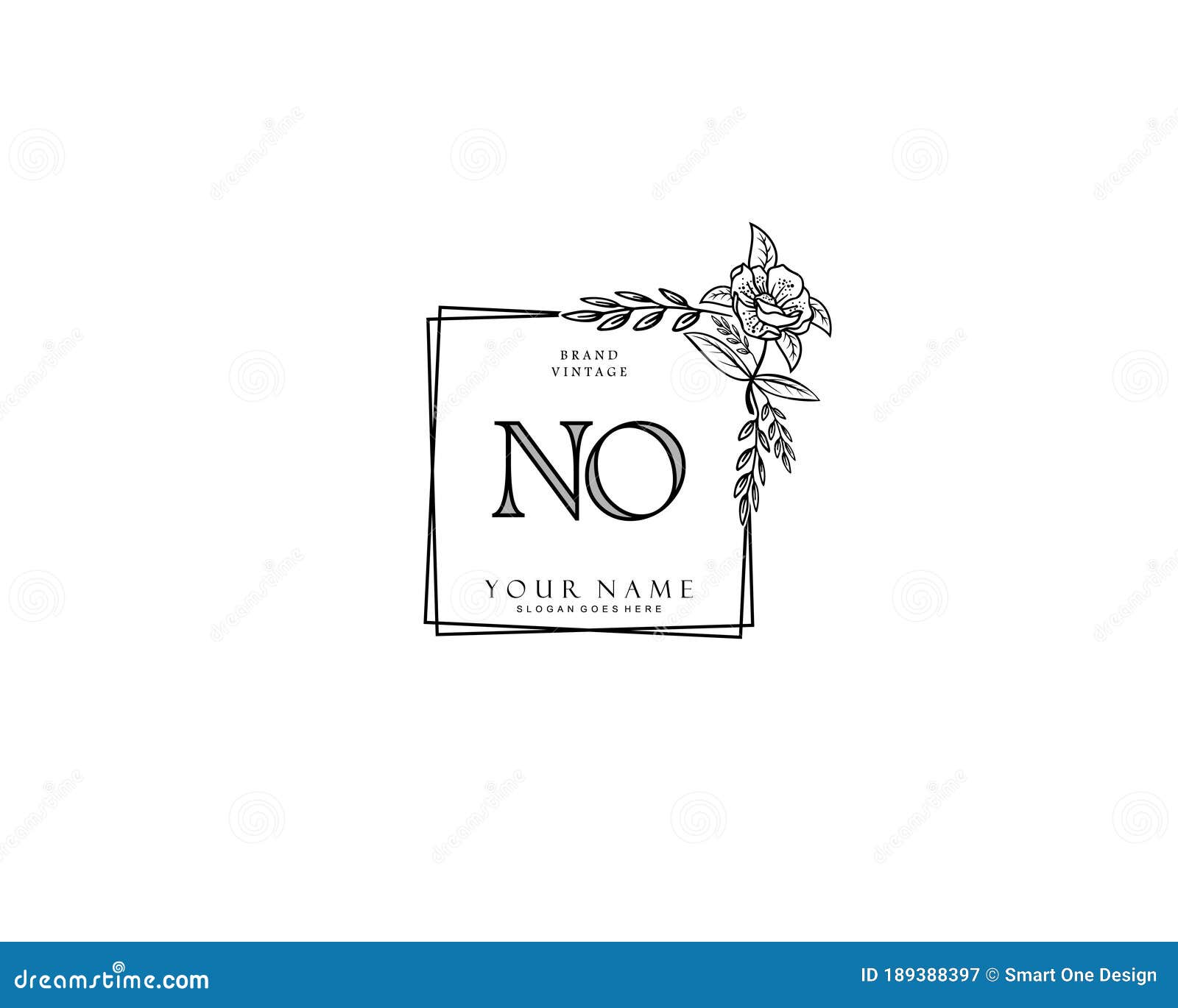 NO Signature Logo Template Vector Stock Vector - Illustration of ...