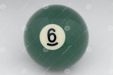 No 6 Pool Ball stock photo. Image of game, pool, play - 5386544