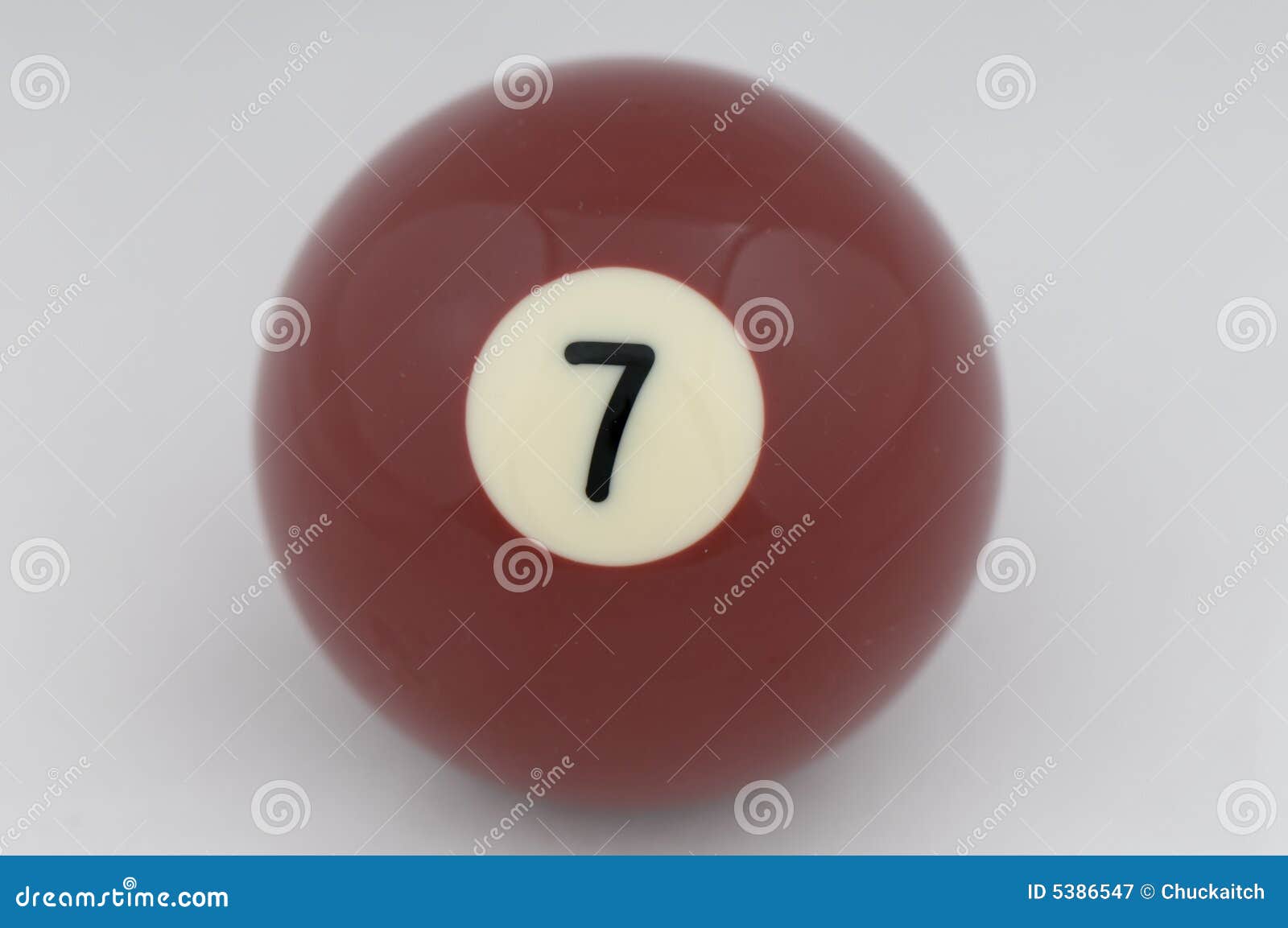 No 7 Pool Ball stock image. Image of maroon, ball, play - 5386547