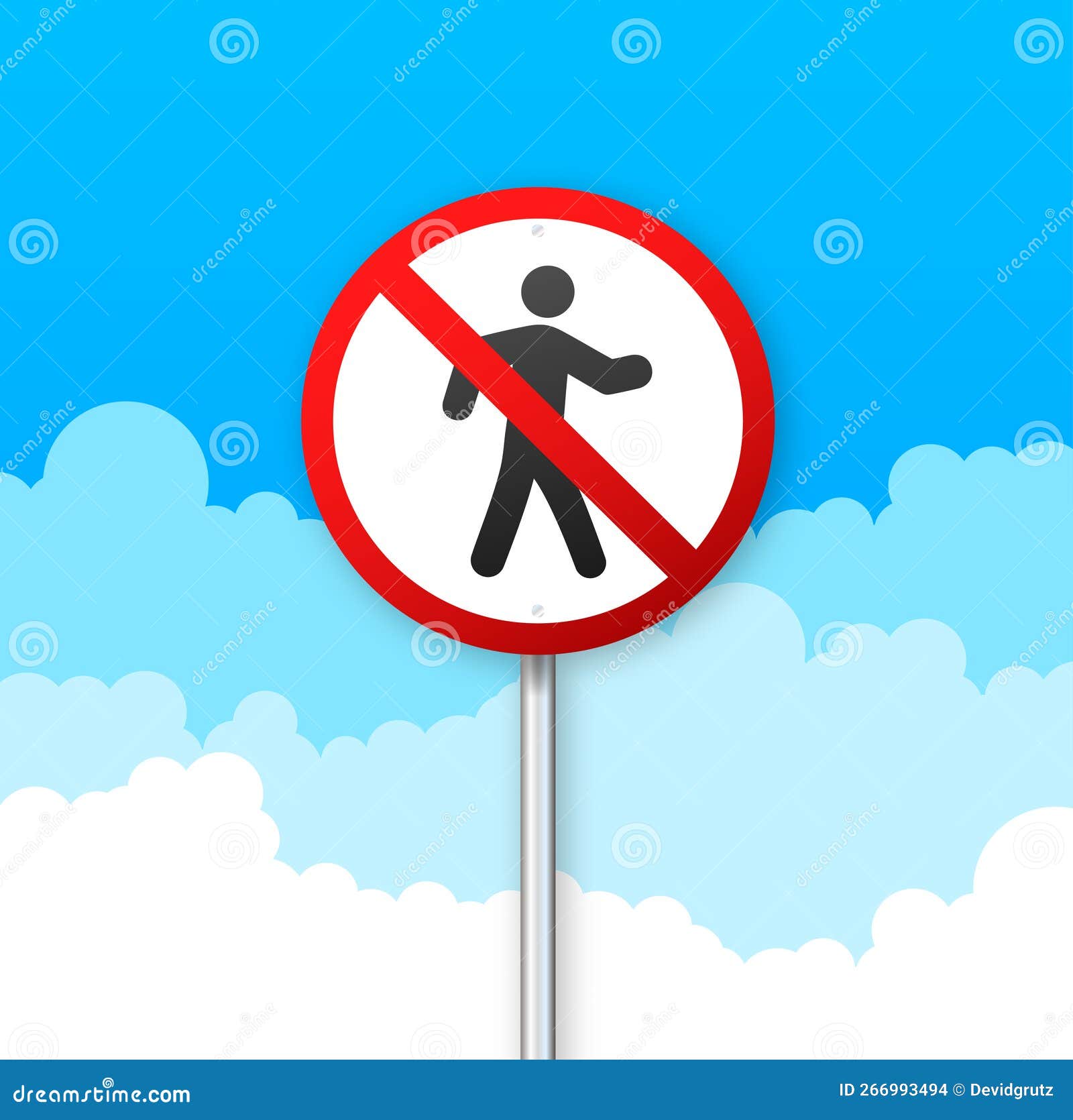 No Access. Do Not Walk. Do Not Step Sign, Label Stock Vector ...