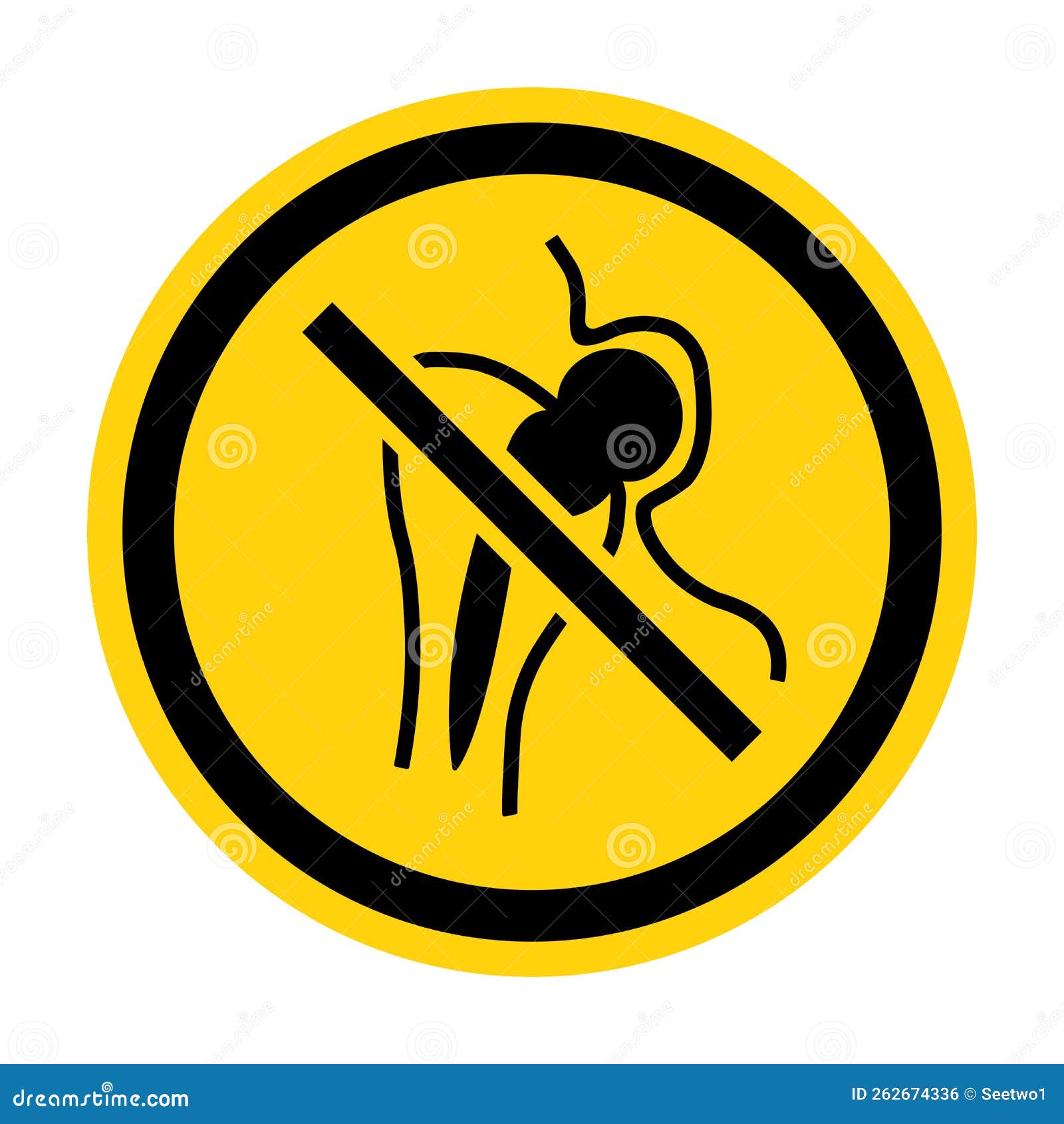 No Access for People with Metallic Implants Stock Vector - Illustration ...