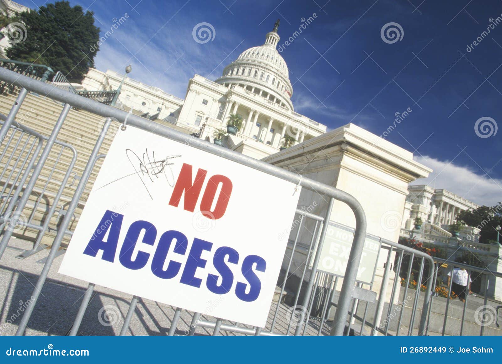 No Access Sign stock image. Image of capitol, american - 26892449