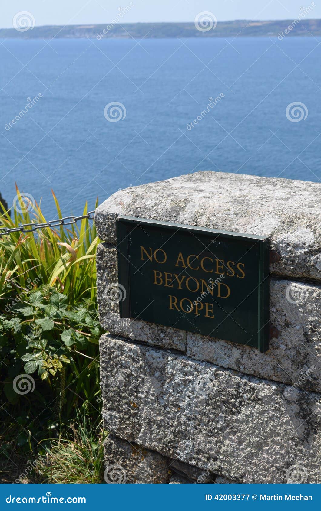 No access sign. stock image. Image of sign, access, rope - 42003377