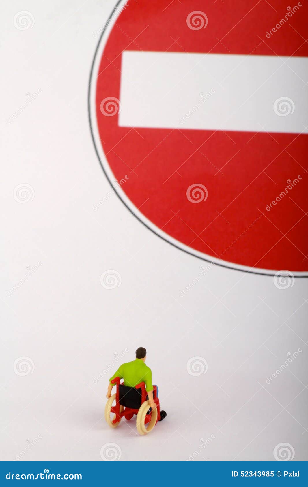 No Access Symbol for Disabled People Stock Image - Image of announce ...
