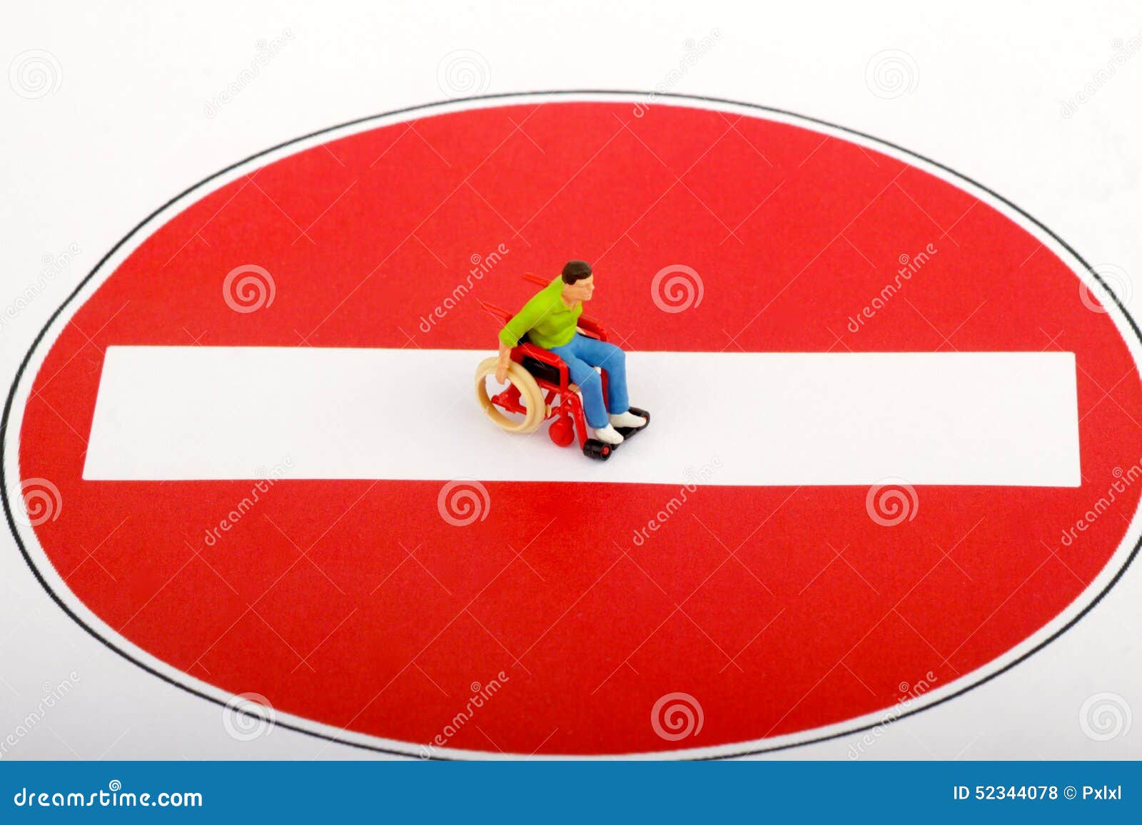 No Access Symbol for Disabled People Stock Photo - Image of element ...