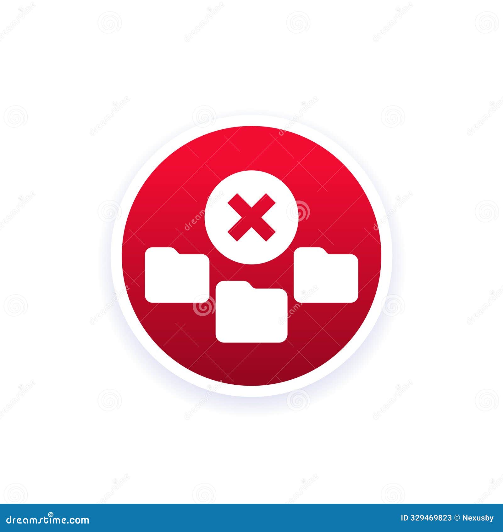 No Access To Folders Vector Icon for Ui Stock Illustration ...