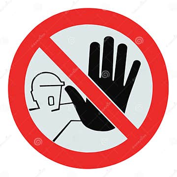 No Access for Unauthorized Persons Warning Sign Stock Image - Image of ...