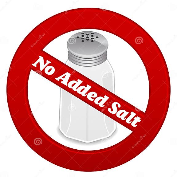 No Added Salt stock vector. Illustration of design, food - 16735705