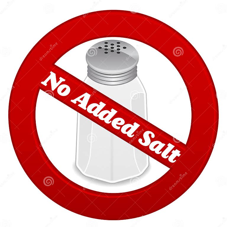 No Added Salt stock vector. Illustration of design, food - 16735705