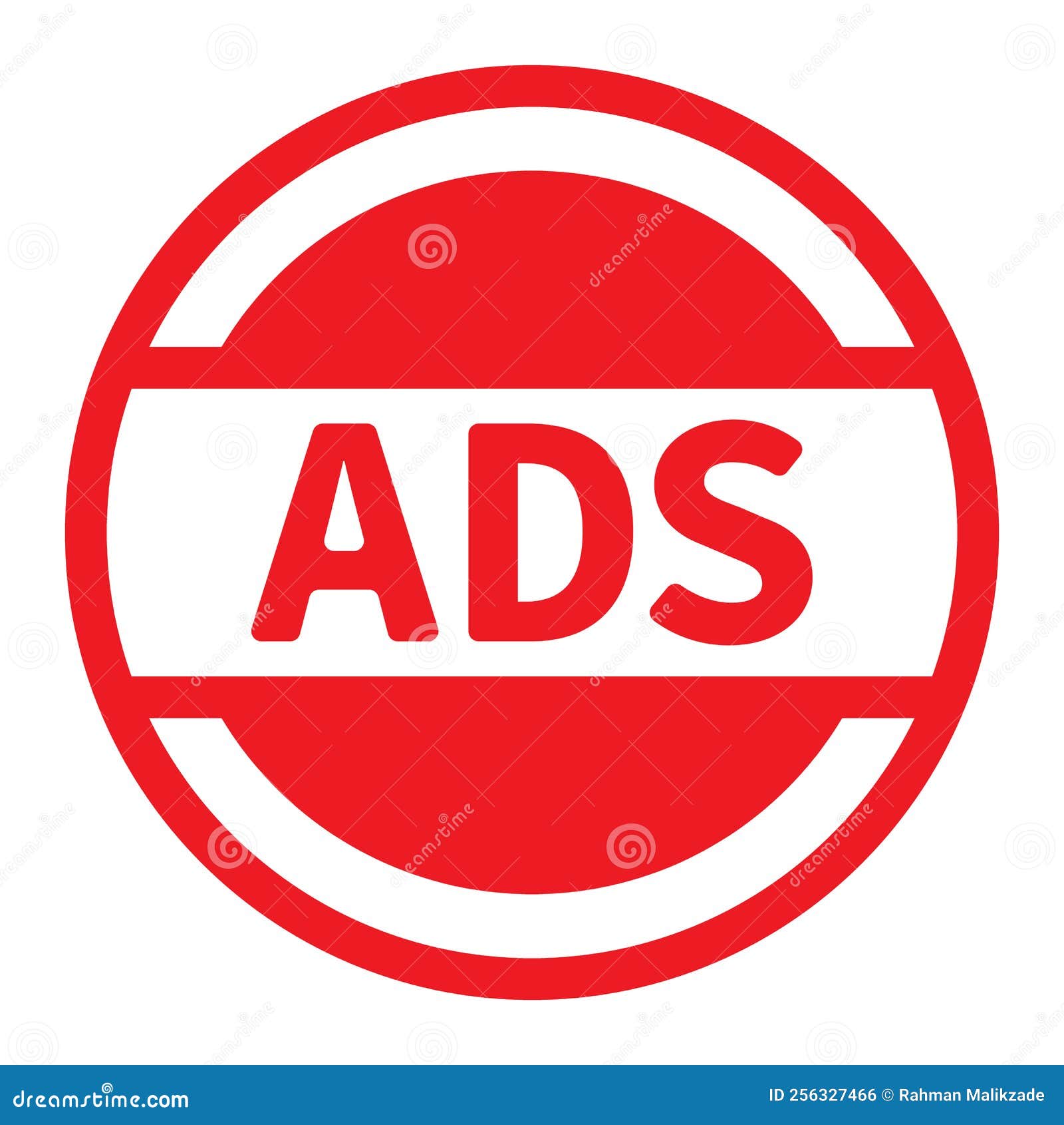 No Ads for Promotion Icon. Ad Blocker Concept Vector Illustration Stock ...