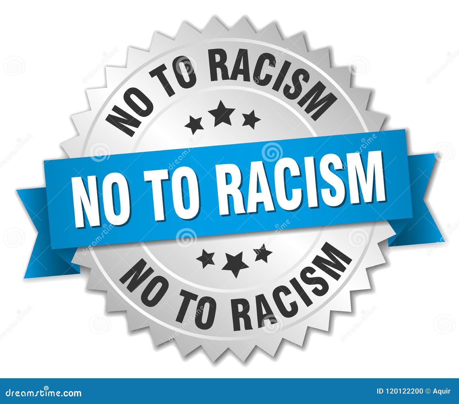 No al racismo ilustración del vector. Ilustración de racismo - 120122200