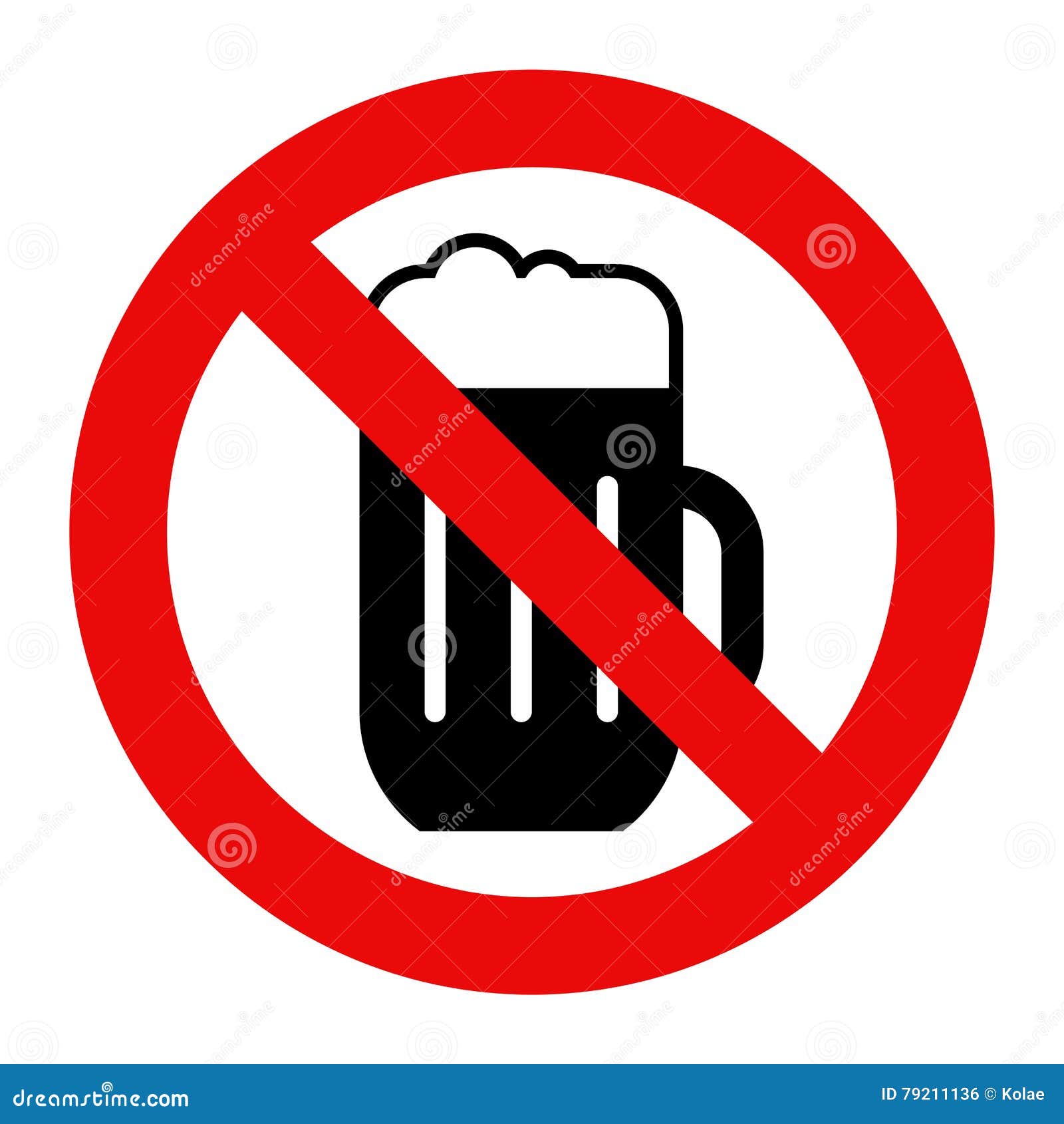 Beer Warning Sign Red. Alcohol Hazard Attention Symbol. Danger R Vector ...