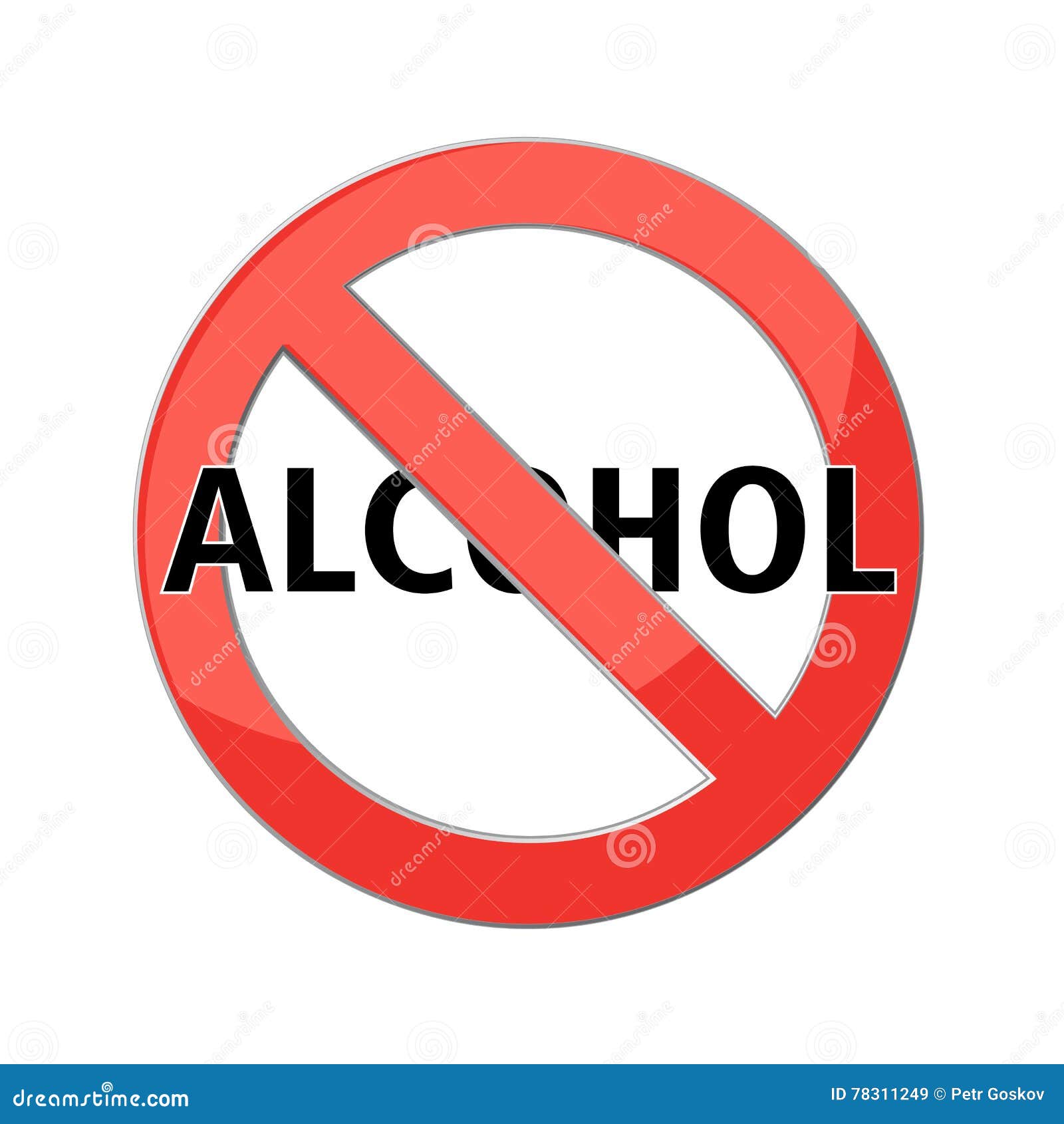 No alcohol sign stock vector. Illustration of circle - 78311249