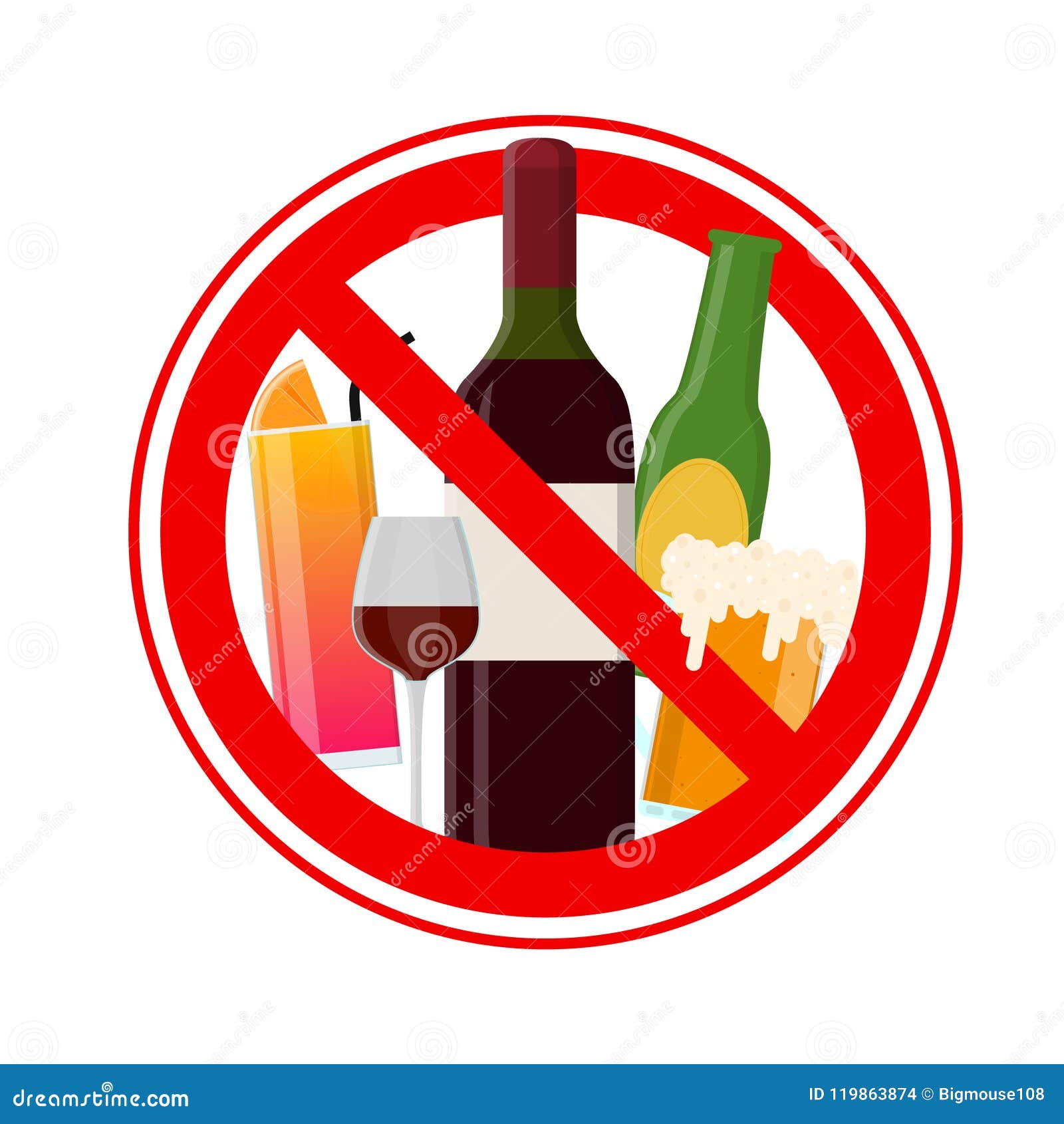 Alcoholic Ban Stock Illustrations – 1,762 Alcoholic Ban Stock ...