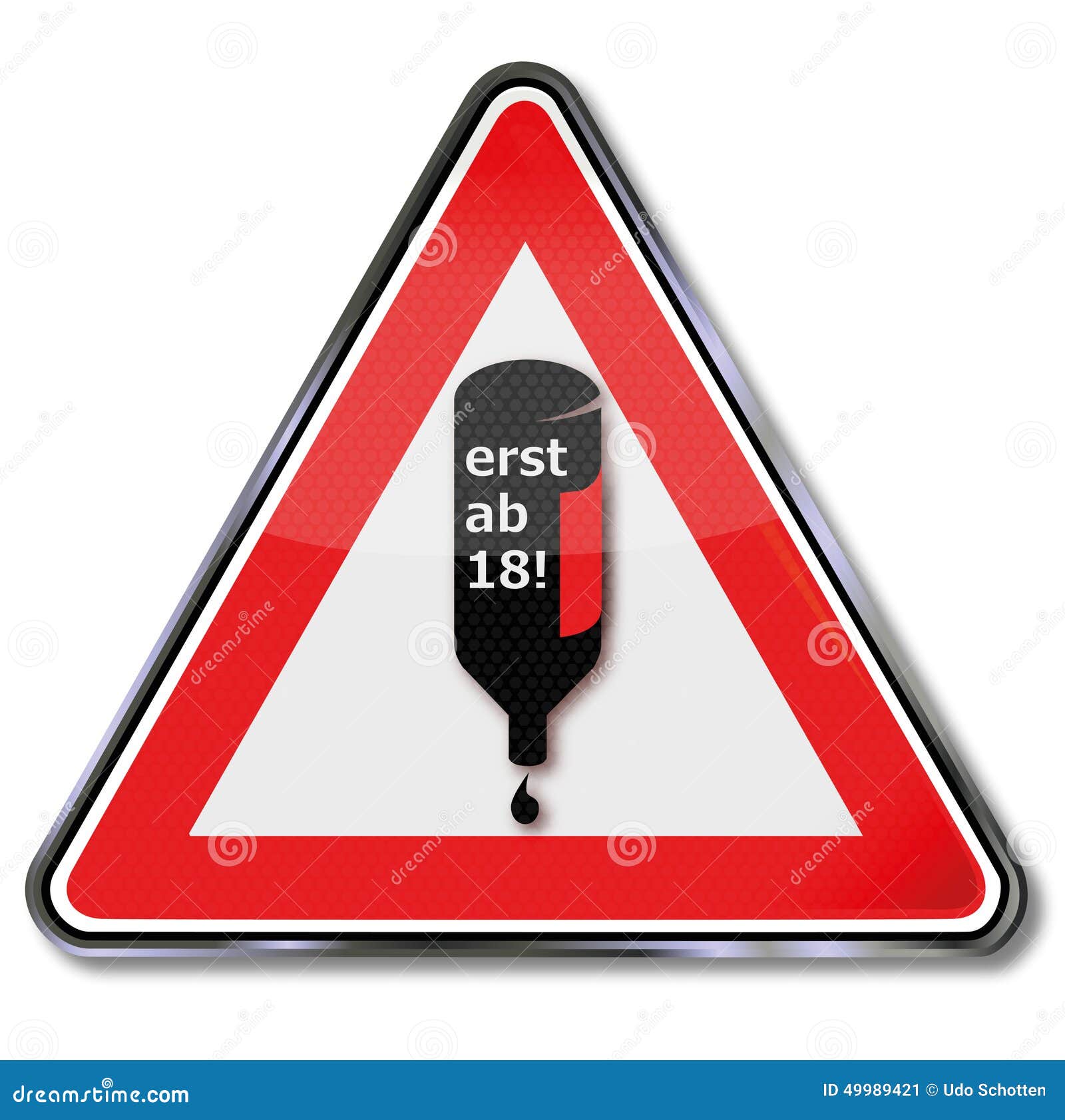 No alcohol under 18 stock vector. Illustration of street - 49989421