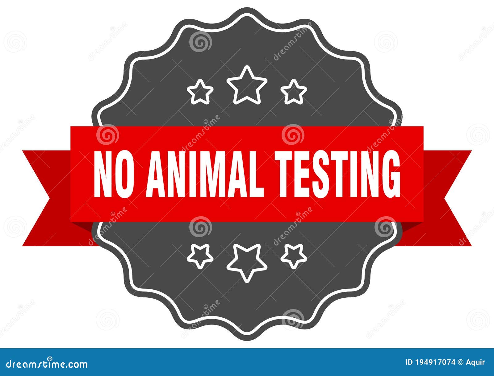 No Animal Testing Label. No Animal Testing Isolated Seal. Sticker. Sign ...