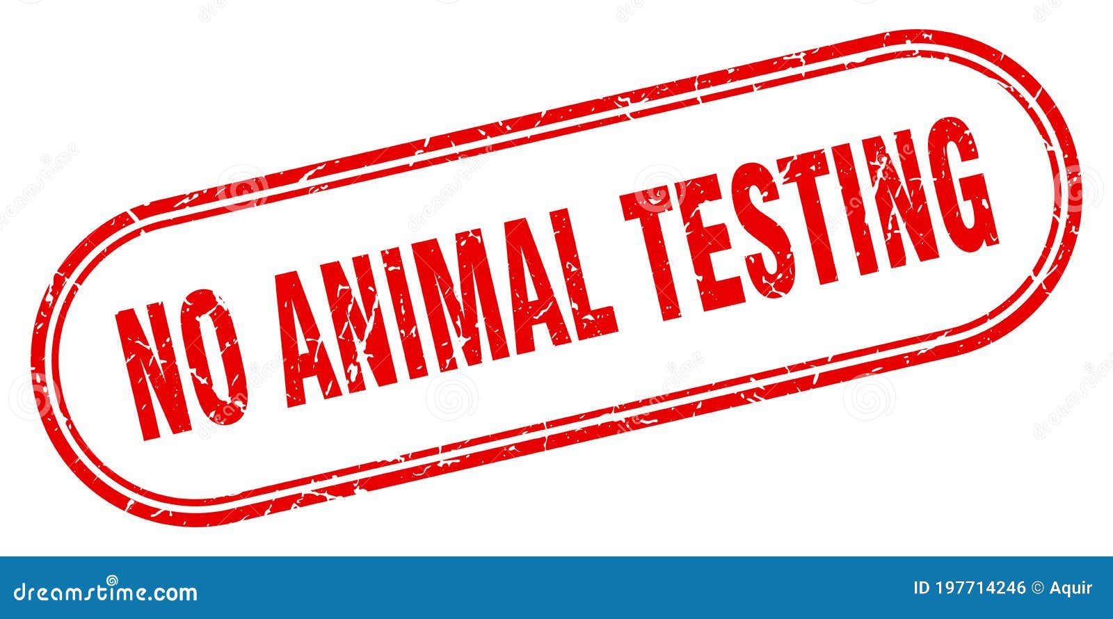 No Animal Testing Stamp. Rounded Grunge Textured Sign. Label Stock ...