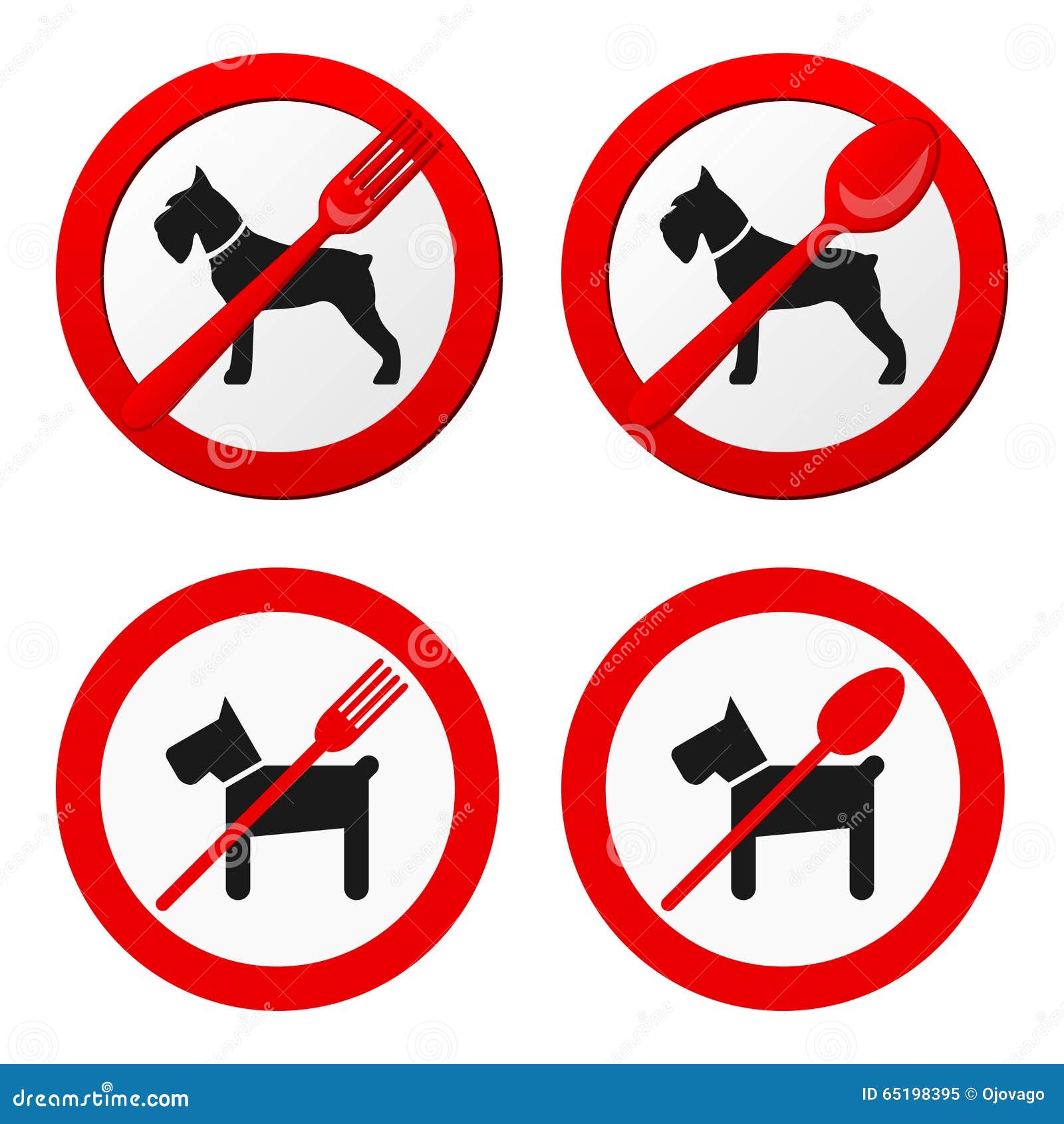 No Animals Sign Vector for Restaurant Stock Vector - Illustration of ...