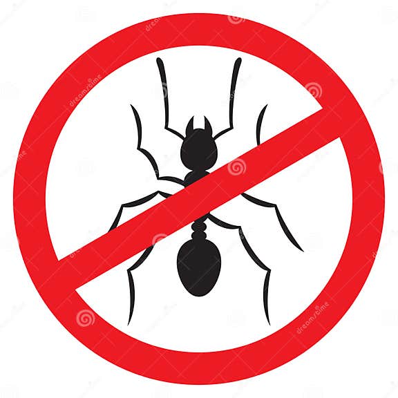 No ant stock vector. Illustration of graphic, vector - 25707399