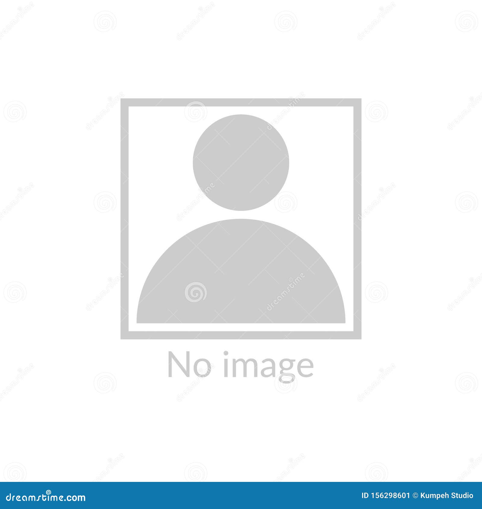 No Avatar Vector Isolated on White Background Stock Illustration ...